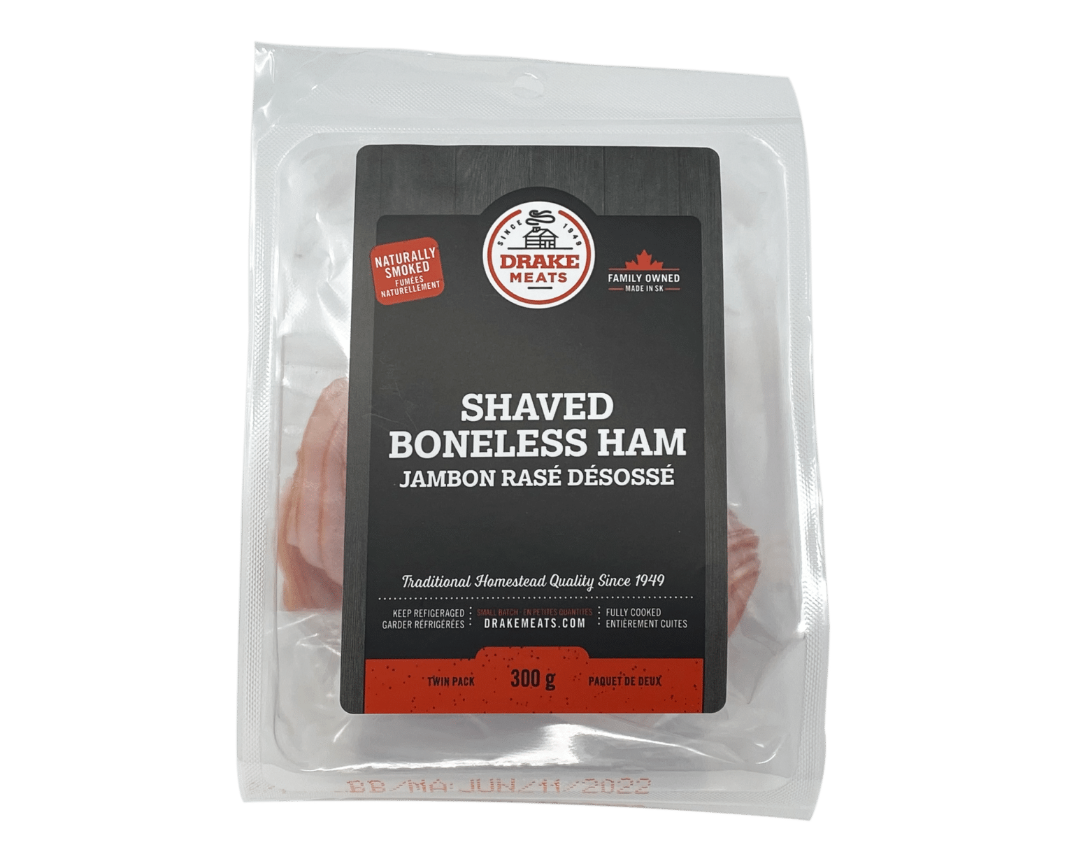 Shaved Boneless Ham 300g - Drake Meats